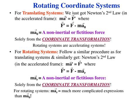 Ppt Rotating Coordinate Systems Powerpoint Presentation Free Download Id4045170