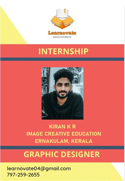Kiran Kr On Linkedin Internship Learnovateecommerce Graphicdesign