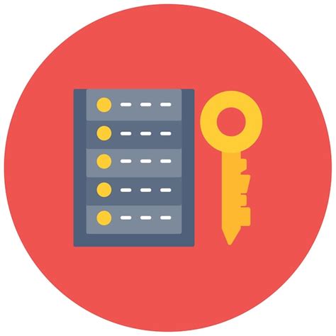 Premium Vector Server Encryption Flat Illustration