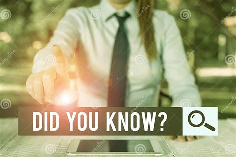 Handwriting Text Writing Did You Know Question Concept Meaning Fun Facts And Figures