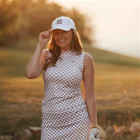 Eg Mock Neck Tank Tan Check Ever Green Athletic Wear