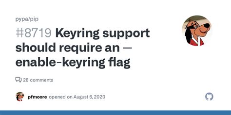 Keyring Support Should Require An Enable Keyring Flag · Issue 8719