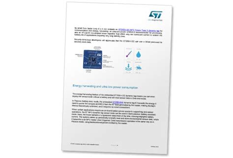 ST Releases NFC Dynamic Tag Sensor Node Evaluation Board NFCW