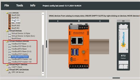 RevPi As Modbus RTU Master Industrial Raspberry Pi