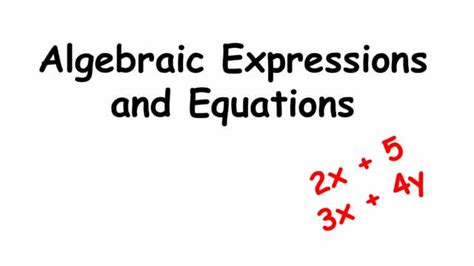 expressions and formulae pptx algebraic expressionsalgebraic