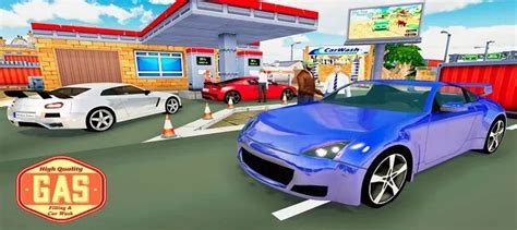Modern Sports Car Wash Gas Station 64 Bit Source Code