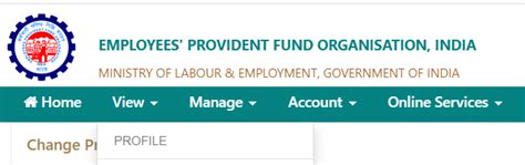 Update Profile Picture In The UAN EPFO Portal
