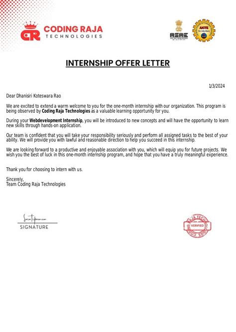 koteswara rao dhanisiri on linkedin webdevelopment internship