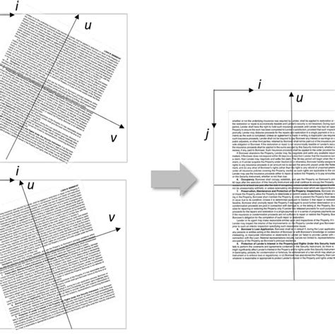 Skew Correction Of A Rotated Document Image Download Scientific Diagram