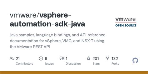 Github Vmwarevsphere Automation Sdk Java Java Samples Language