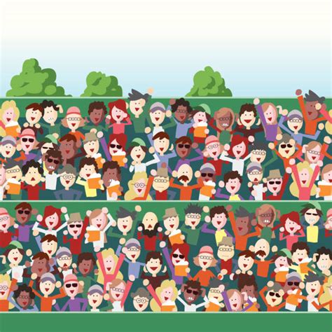 2000 Sports Stadium Crowd Stock Illustrations Royalty Free Vector