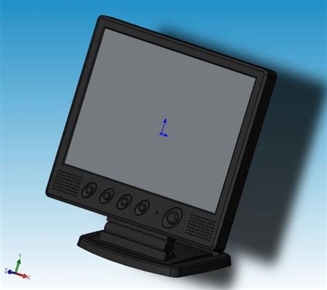 Lcd Monitor Solidworks Model Thousands Of Free Autocad Drawings