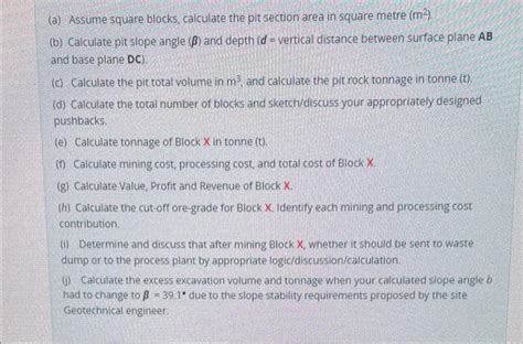 Solved Proposed Having The Ultimate Pit Limit Base Dc