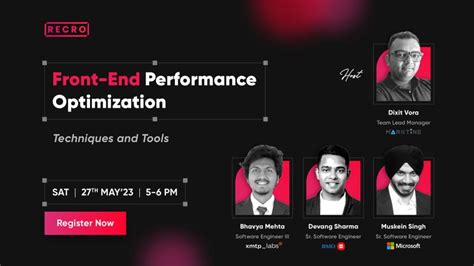 Recro On Linkedin Webinar Frontend Softwareengineering