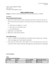 Lab Report Buffers And Buffer Capacity Cooper Chung Yu Cheng Name Cooper Chung