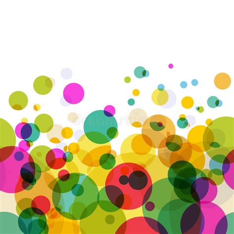 Abstract Colorful Circles Pattern Vector Seamless Background Stock Vector Illustration Of