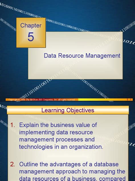 chapter 5 data resource management pdf databases data warehouse