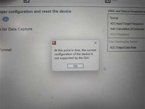 Afe5818evm：afe5818evm Tsw1400的 Hmc Daq Gui 错误 Data Converters Forum Data Converters Ti