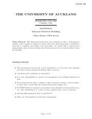 Exam Sem Pdf STATS THE UNIVERSITY OF AUCKLAND SEMESTER ONE Campus City