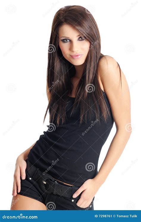 Glamour And Fashion Girl Stock Image Image Of Makeup 7298761