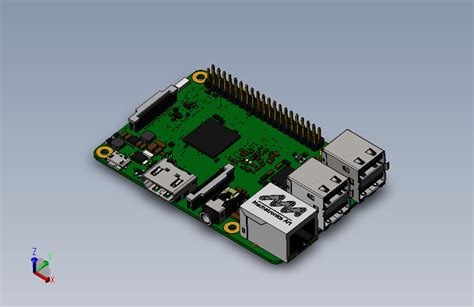 y6688 树莓派 raspberry pi 3 model b reference design sw stp stl solidworks