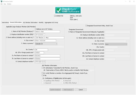 Checkmark 1095 Software Affordable Aca Reporting Software