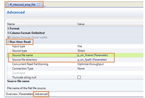 Parameterizing The Flat File Name And Path In Informatica Bdm Explore