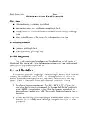 Exploring Groundwater And Karst Landforms With Google Earth Course Hero