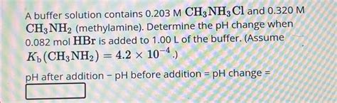 Solved A Buffer Solution Contains MCH NH Cl And M Chegg