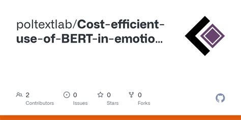 Github Poltextlabcost Efficient Use Of Bert In Emotion Classification Github Poltextlabcost Efficient Use Of Bert In Emotion Classification