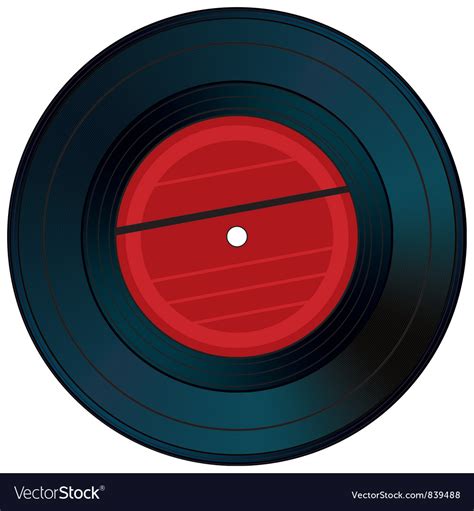 Gramophone Disk Royalty Free Vector Image Vectorstock