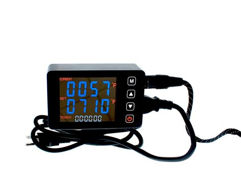 Dual Temp Display Lcd Enail Temperature Controller And Power Cord By Vapebrat Quartz Banger