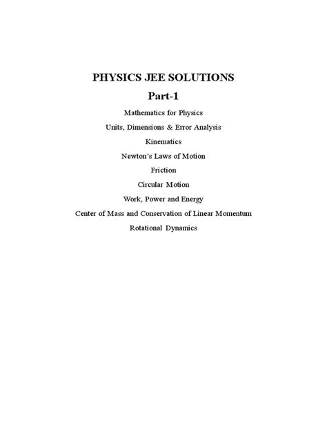 Physics Part 1 Pdf Triangle Space
