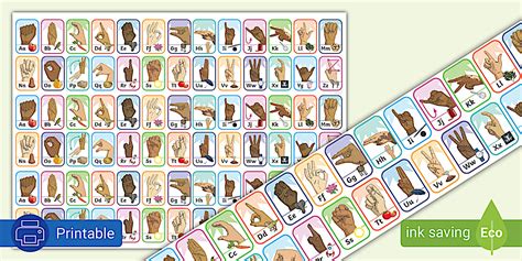 Sasl Alphabet Strips Teacher Made Twinkl