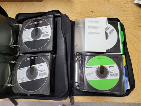 anyone want microsoft technet msdn binders and discs r lgr