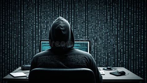 Black Background Hacker Code Stock Image Image Of Technology Code