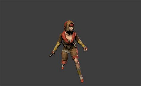 Artstation Soldier Female Dagger Game Assets