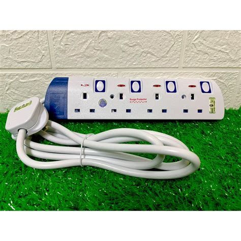 Trailing Socket 3 Gang 4 Gang 5 Gang 2m Sirim Surge Protector 100 Copper [plug