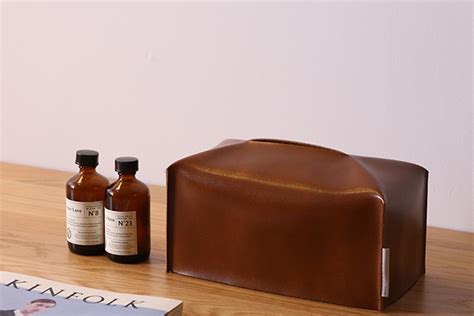 데이리브 뉴버전 빈티지 대형 가죽 티슈케이스 2color 위시버킷