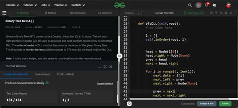 Day 4 Of Geekstreak2024 Binary Trees And Doubly Linked List Aryan Rajput Posted On The Topic