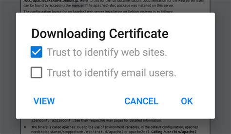 floating octothorpe importing ca certificates on firefox for android