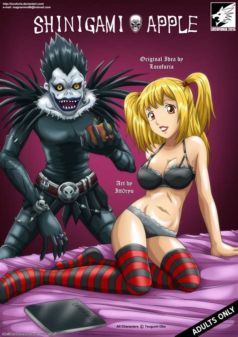 Rule 34 2015 Bed Bra Cleavage Comic Cover Page Death Note Death Note