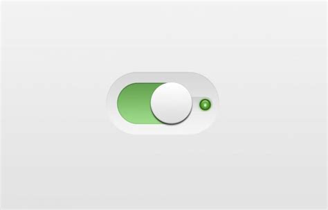Green Switch Toggle Button Free PSD Download PSD