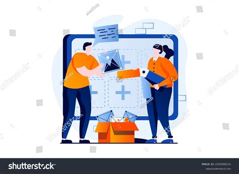 Ui Ux Design Concept People Scene Stock Illustration 2192006131