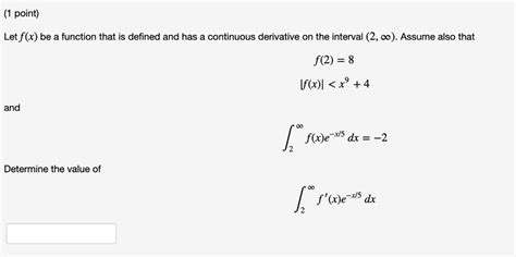 Solved Point Let F X Be A Function That Is Defined And Chegg