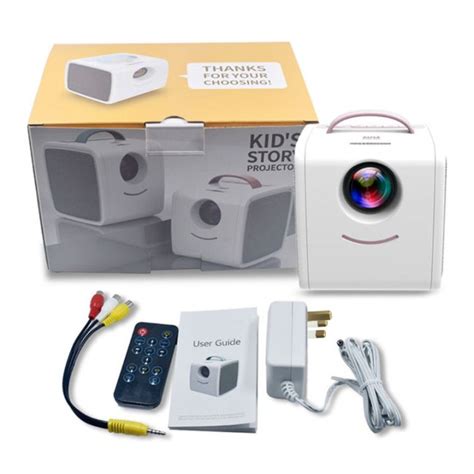 โปรเจ็กเตอร์พกพา Usb Av อินเทอร์เฟซการควบคุมระยะไกลสำหรับเด็กนำเสนอภาพยนตร์วิดีโอความบันเทิง