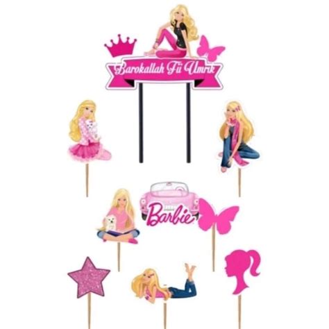 Jual Toper Karakter Barbietoper Caketoper Hiasantopertoper Happy