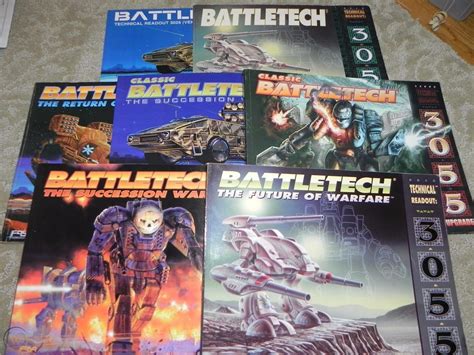 Battletech Lot 7 Technical Readout Manuals Books 1826033227