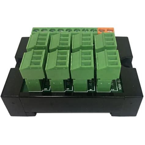 Plc Terminal Block Module Sensor 3 Line 8 Bit Din Track Led Indicates