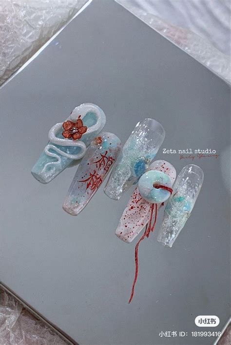 Pin By Ilyy On દ Nail ૩ Retro Nails Asian Nails Stylish Nails Art